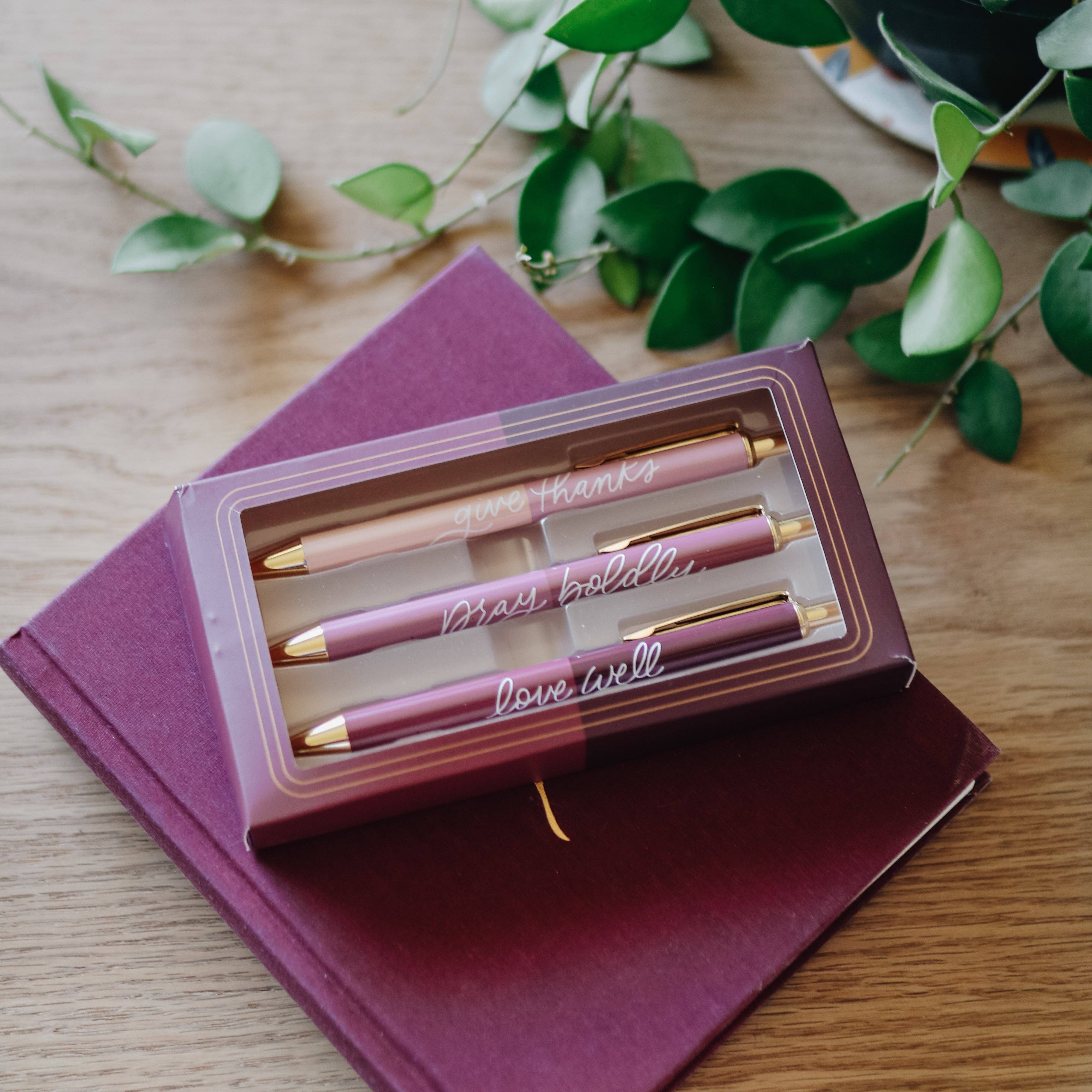 Rose Tone Pen Set – The English Garden
